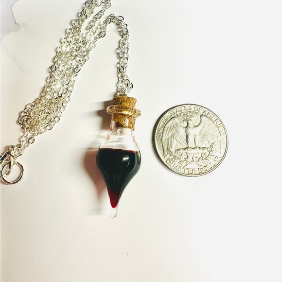 Hand Crafted | Jewelry | Handmade Glass Blood Vile Resin Necklace ...